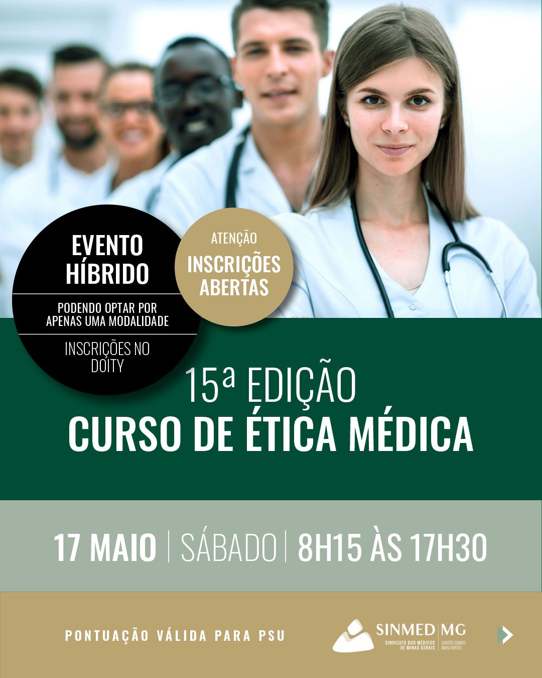 Atenção: inscrições abertas para o 15º Curso de Ética Médica Sinmed-MG ...